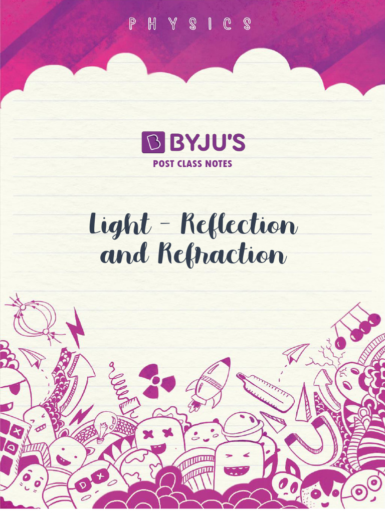 CBSE Class 10 Light Reflection and Refraction Study Notes | PDF ...