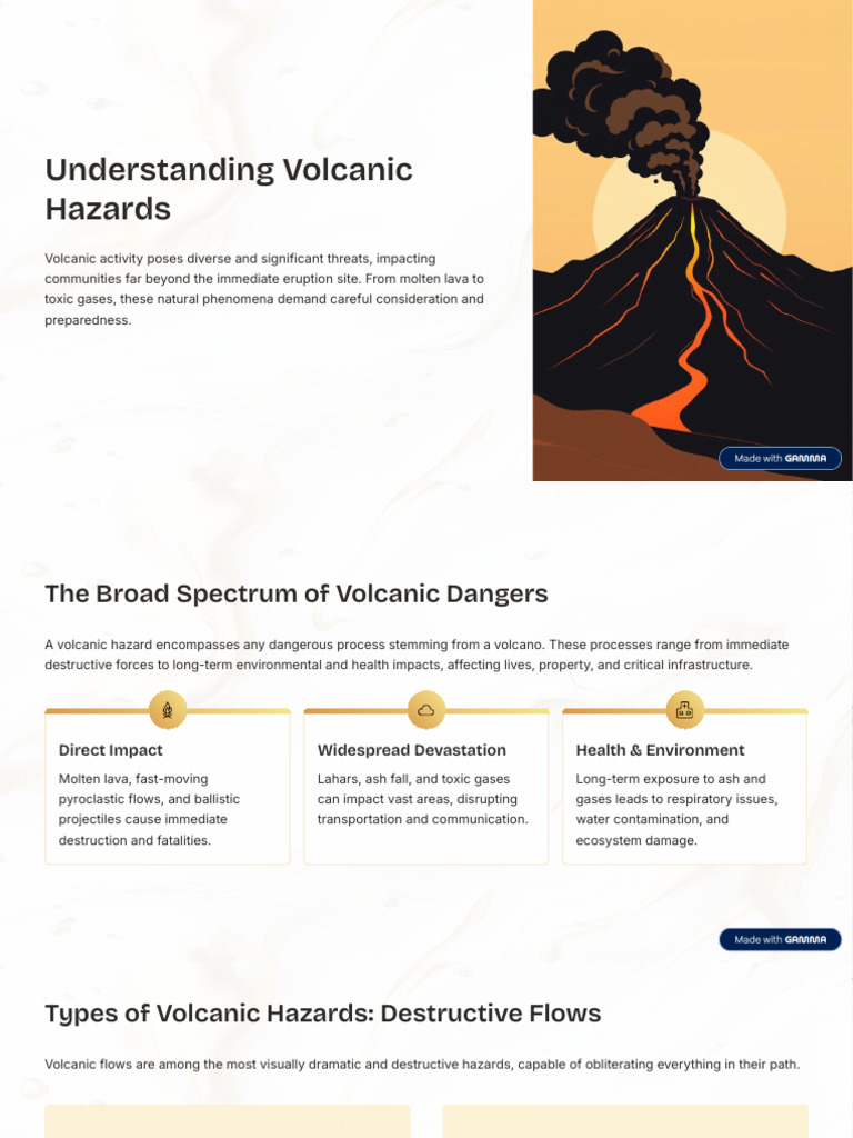 Volcanic Hazards: Risks and Preparedness | PDF | Volcano | Volcanic Ash