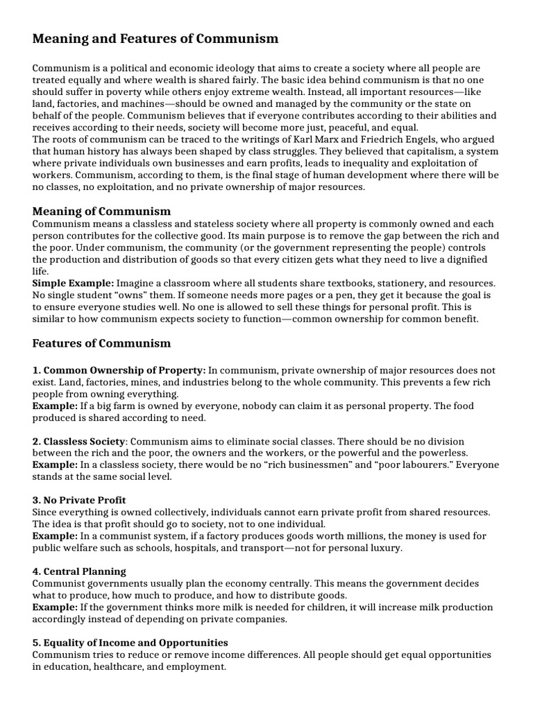 Understanding Communism: Key Concepts | PDF | Communism | Vladimir Lenin