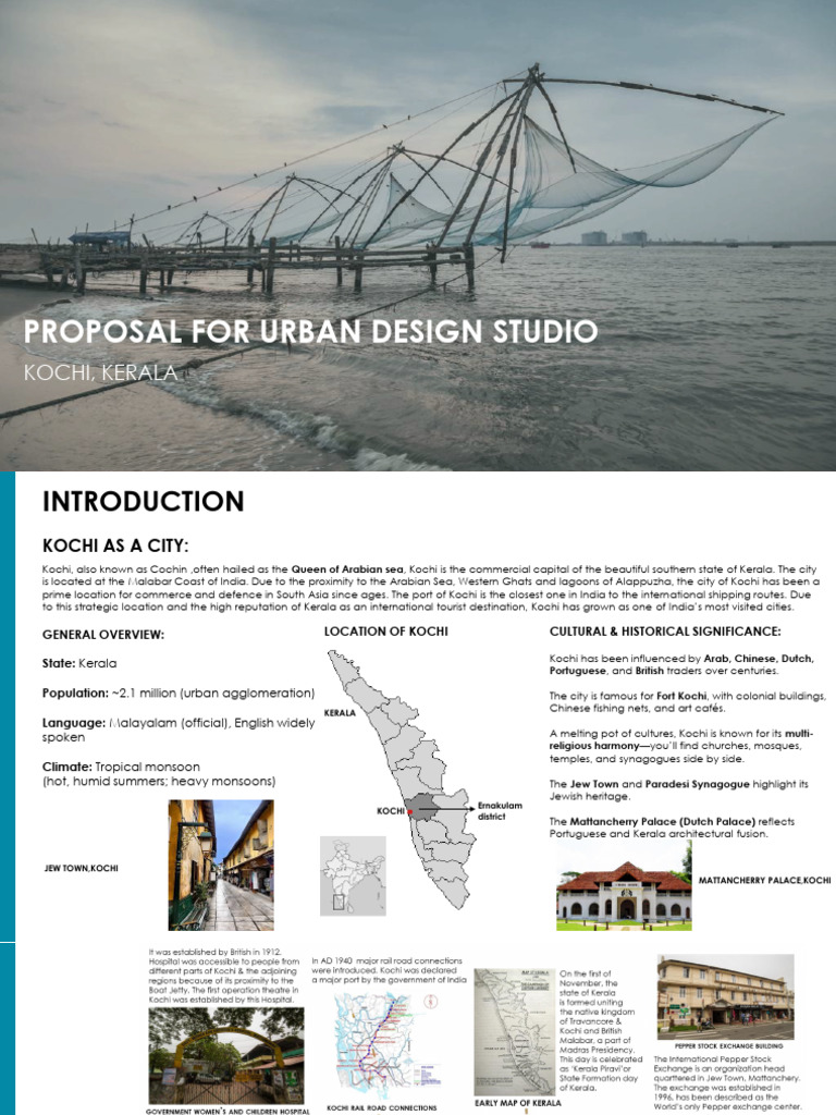 Kochi Urban Design Proposal 2040 | PDF | Kerala
