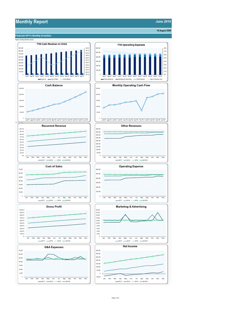 Monthly Financial Performance Report | PDF | Financial Accounting ...