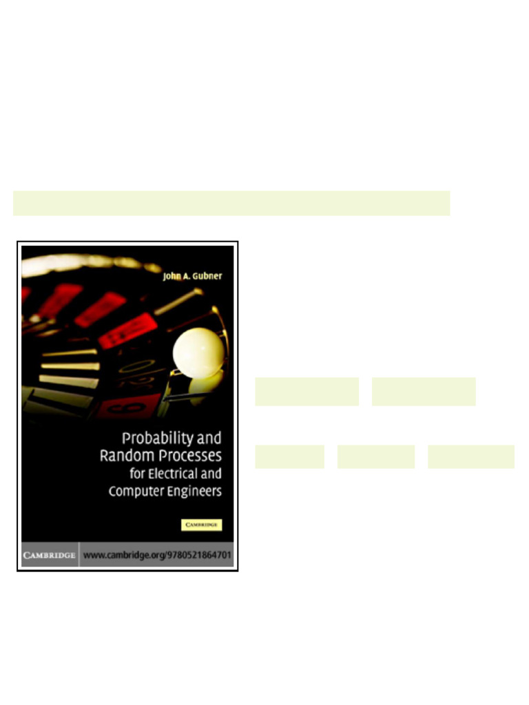 PROBABILITY AND RANDOM PROCESSES FOR ELECTRICAL AND COMPUTER ENGINEERS ...