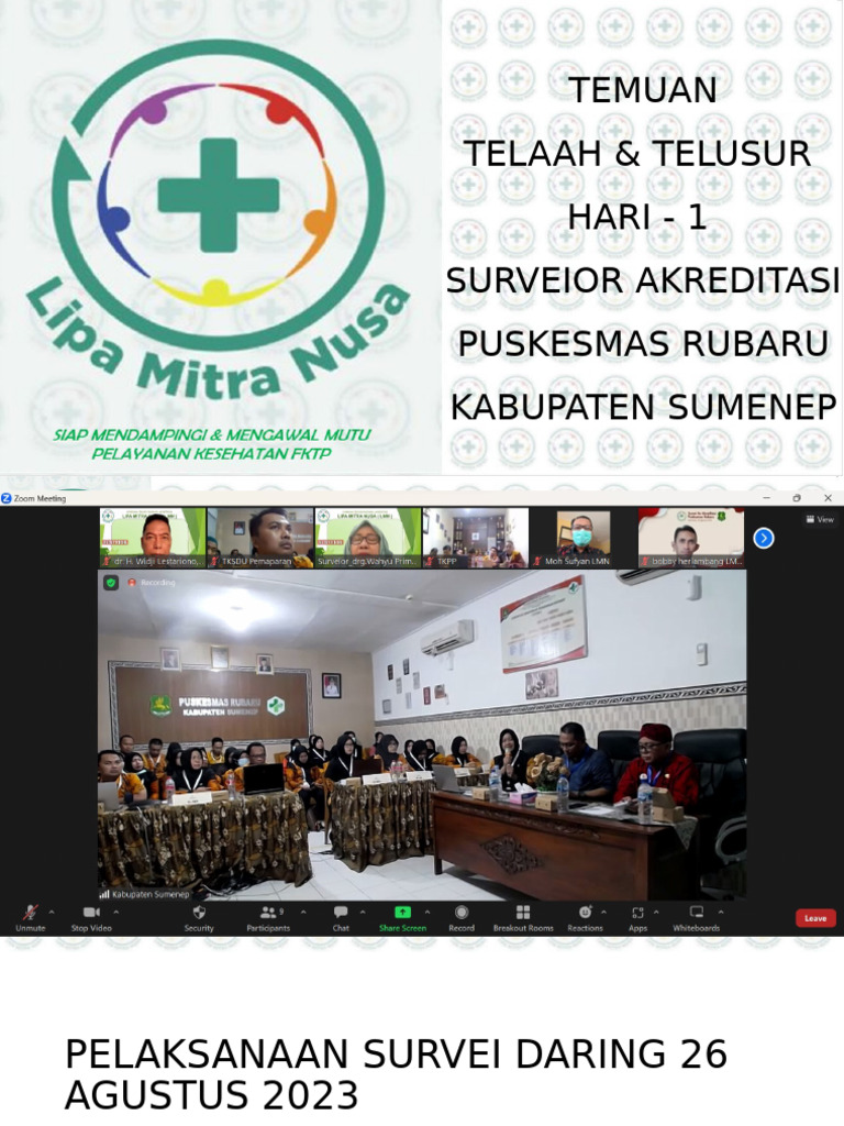 Tkpp Hari 1 Temuan Survei Daring Rubaru | PDF