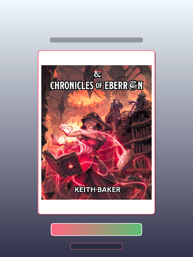Test Bank for Chronicles of Eberron Keith Baker | PDF | Multiple Choice