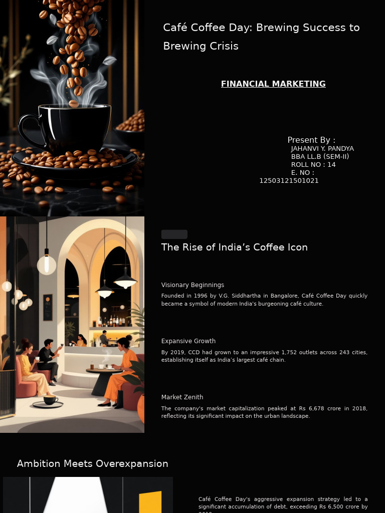 Café Coffee Day: From Growth to Crisis | PDF | Debt | Economies
