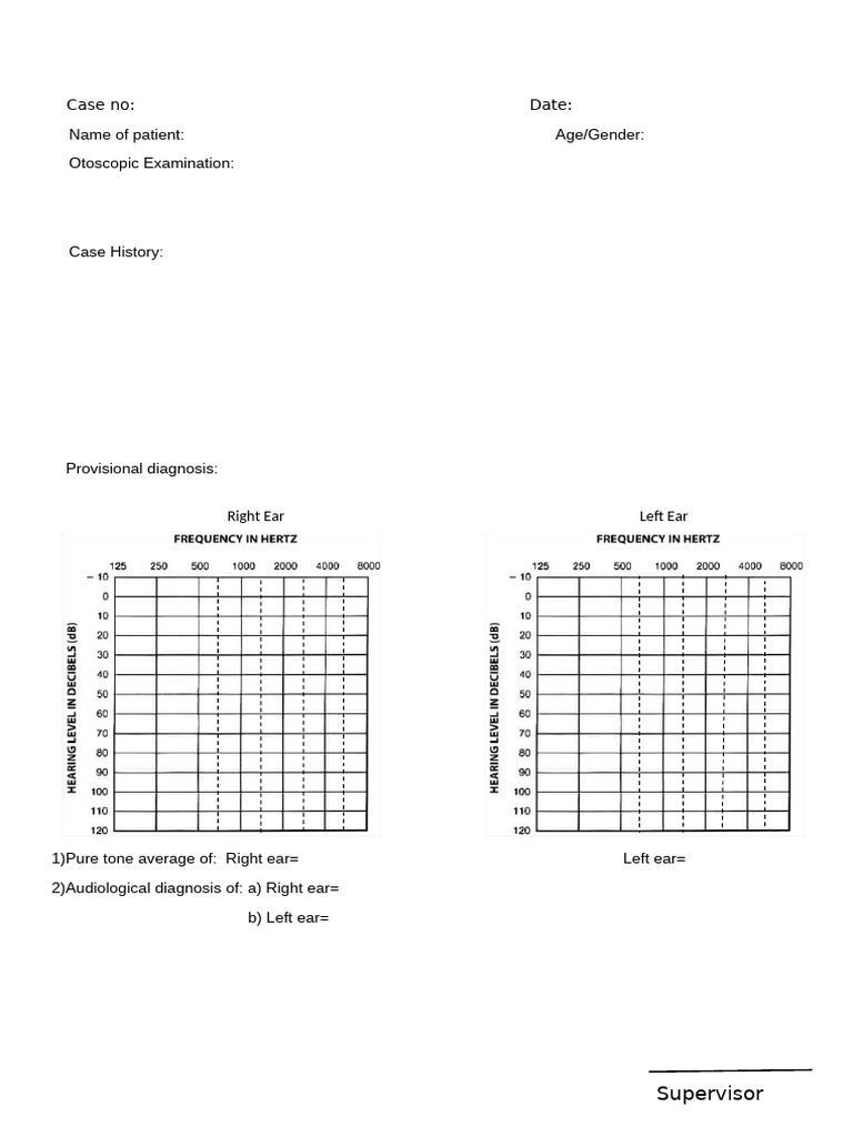 Audiological Assessment Report Template | PDF