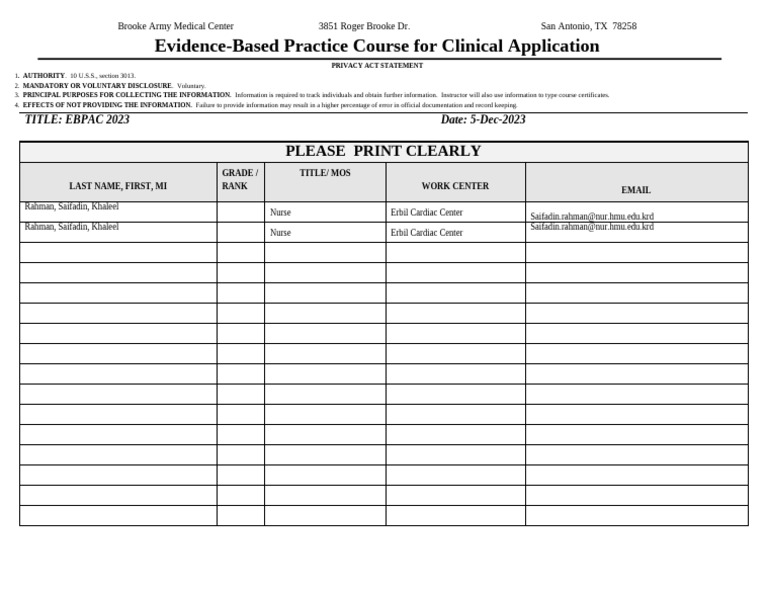 2Sign-In Roster EBPAC 2023 _4 to 5 Dec Copy | PDF
