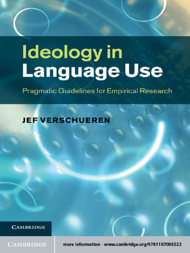 Ideology in Language Use Pragmatic Guidelines for Empirical Research ...