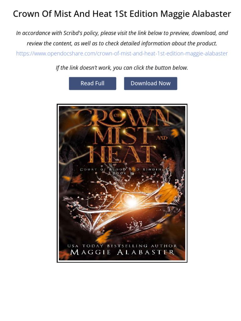 Crown of Mist and Heat 1st Edition Maggie Alabaster | PDF