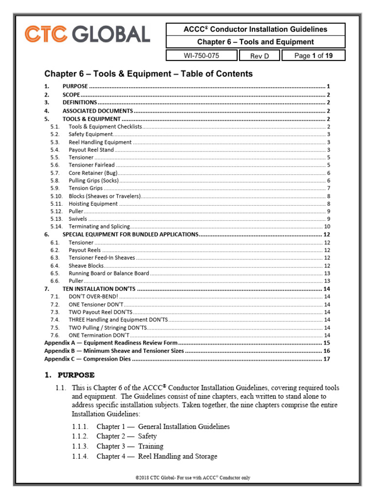 ACCC - Conductor Installation Guidelines | PDF