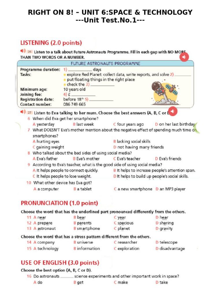 Unit Test 1 | PDF