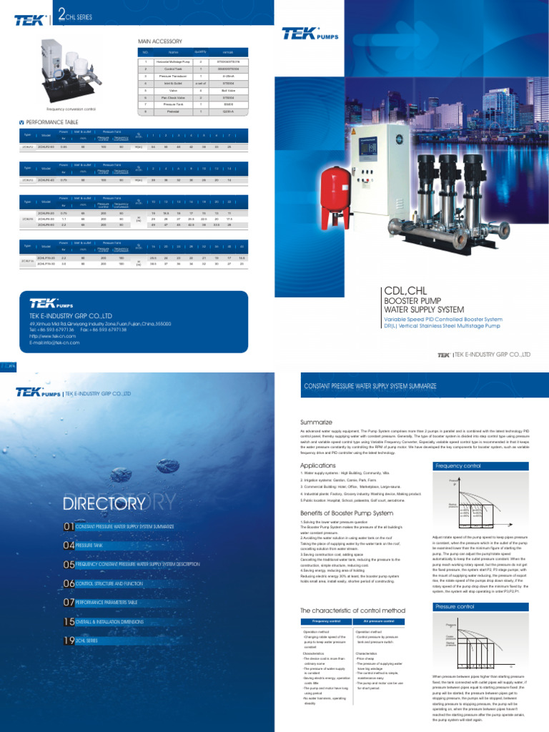 TEK Booster Print Catalog(2025!12!04 05-20-35) | PDF | Pump | Water