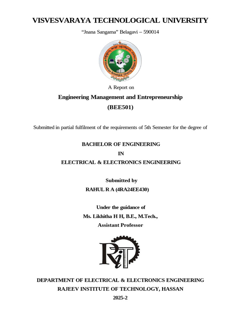 EME Report[1][1][1].Docx RAHUL | PDF | Financial Services | Business