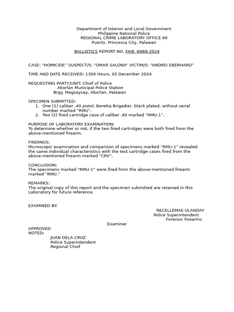 Group 2 Ballistics Report | PDF