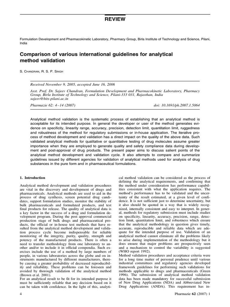 Analytical Method Development Review | PDF | Verification And ...