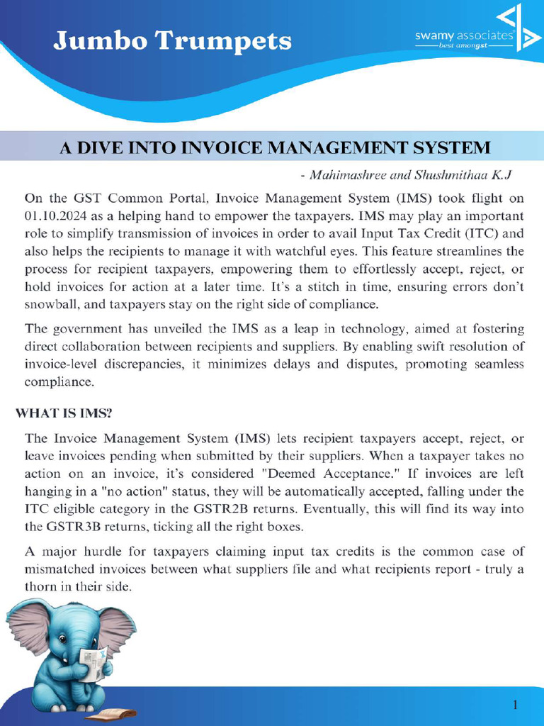 Jumbo Trumpets 1 - IMS - Part 1 | PDF