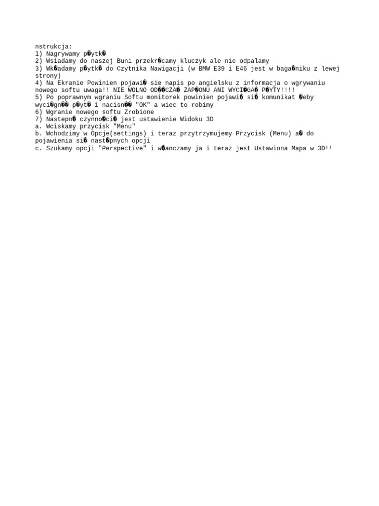 BMW MK4 16.9 Wgrywanie Softu | PDF