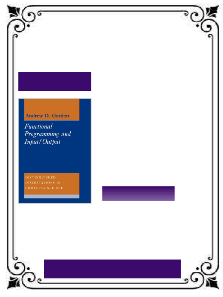 Functional Programming and Input Output Distinguished Dissertations in Computer Science 1st ...