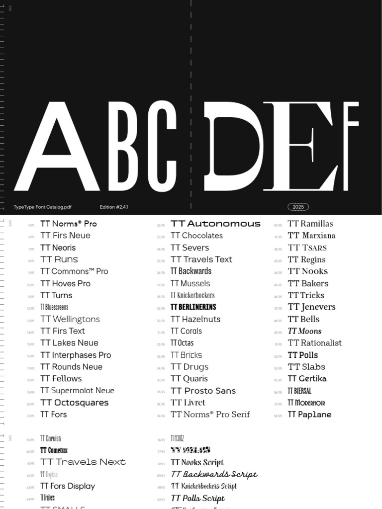 TypeType Font Catalog | PDF | Typefaces | Sans Serif
