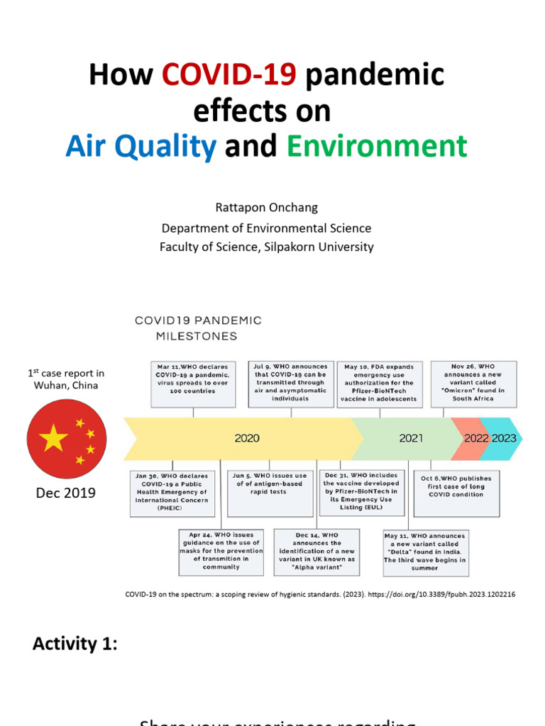 HandOut 2025 Rattapon | PDF | Air Pollution | Particulates