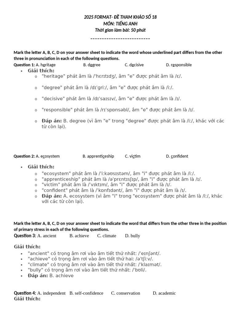 40 de Thi THPT QG Moi Nhat Theo Form BGD 2025 de So 17 | PDF
