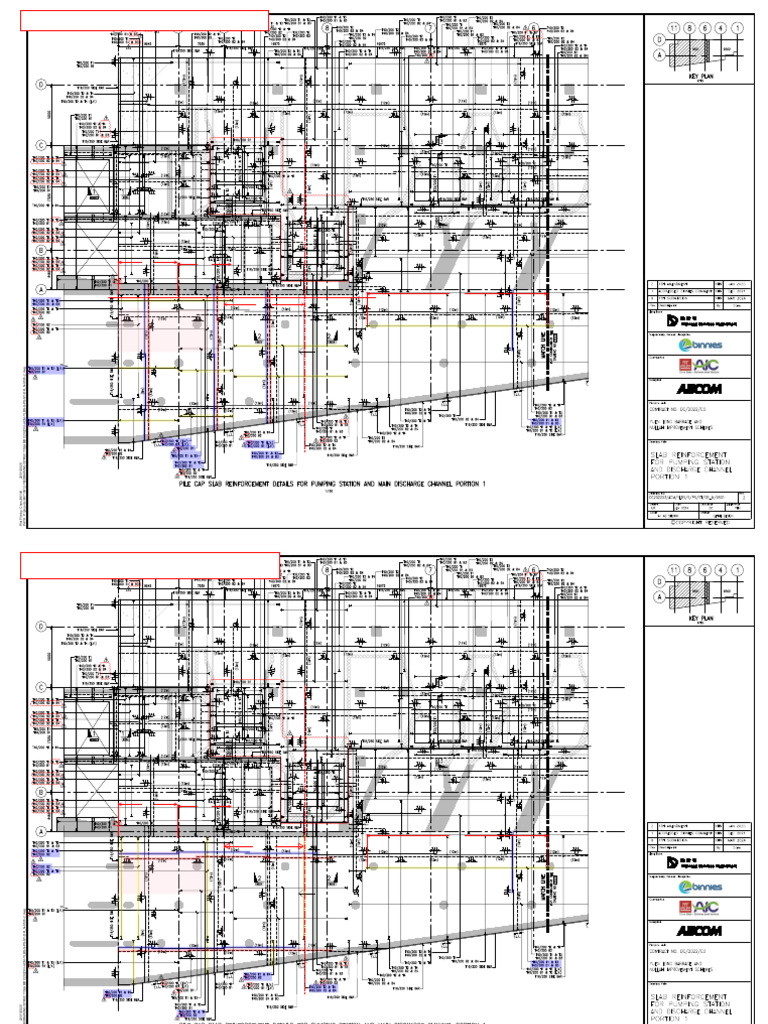 Tower Crane Footing (Grid 9 To 11) Rebar Markup-1 | PDF | Mechanical ...