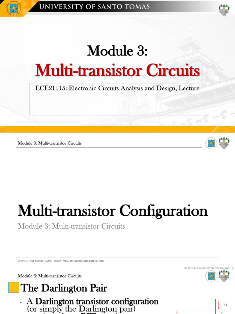 Multi-Transistor Circuits Overview | PDF | Bipolar Junction Transistor ...