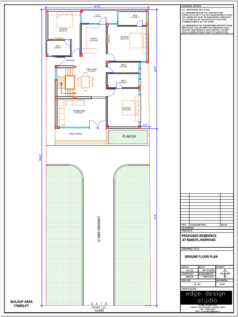 Ground Floor With Coloum | PDF