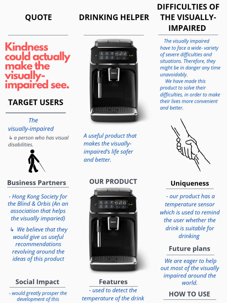 Drinking Helper for the Visually Impaired | PDF | Visual Impairment