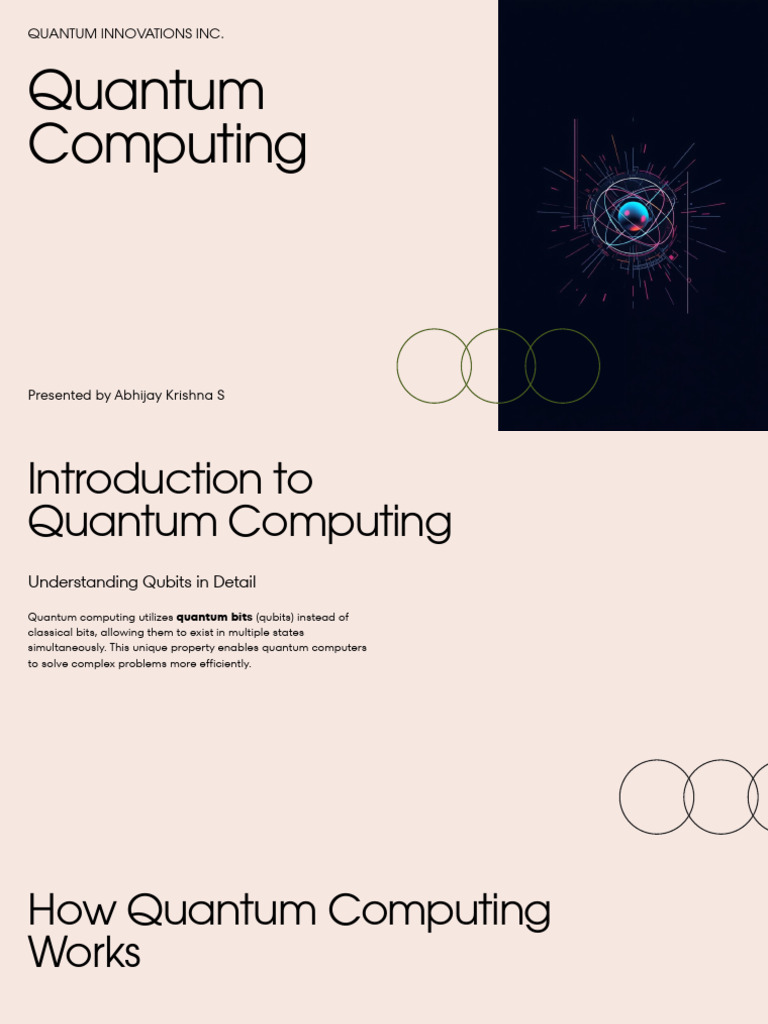 Presentation - Quantum Computing | PDF | Quantum Computing | Applied Mathematics