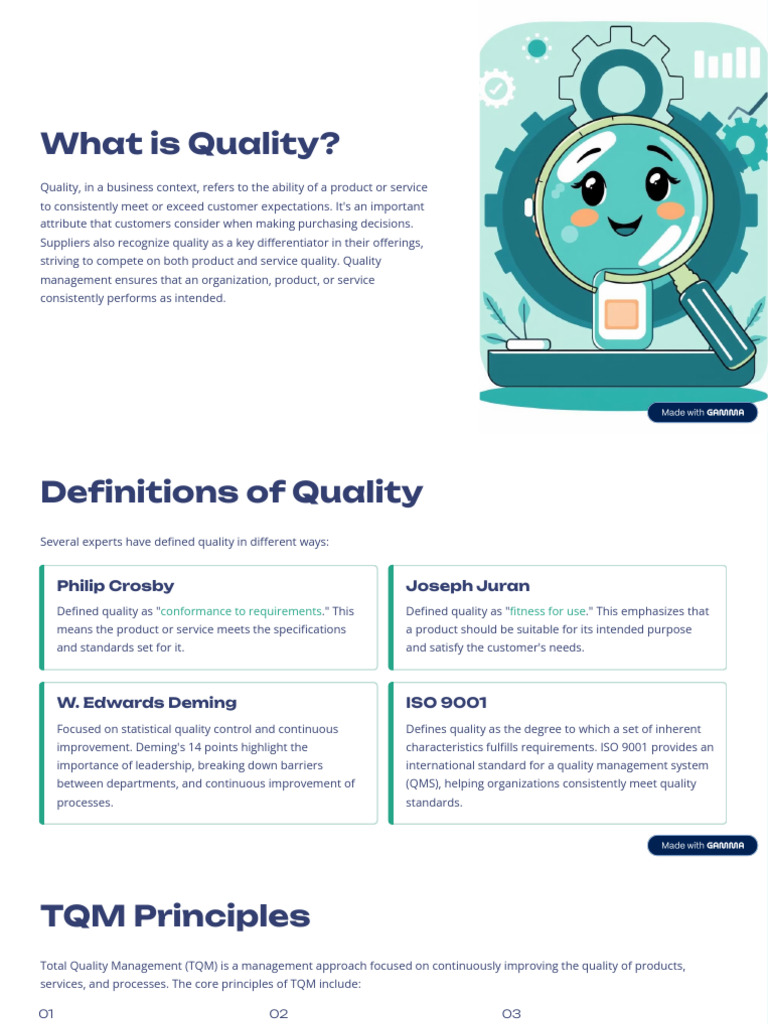 What is Quality | PDF | Quality (Business) | Quality Management