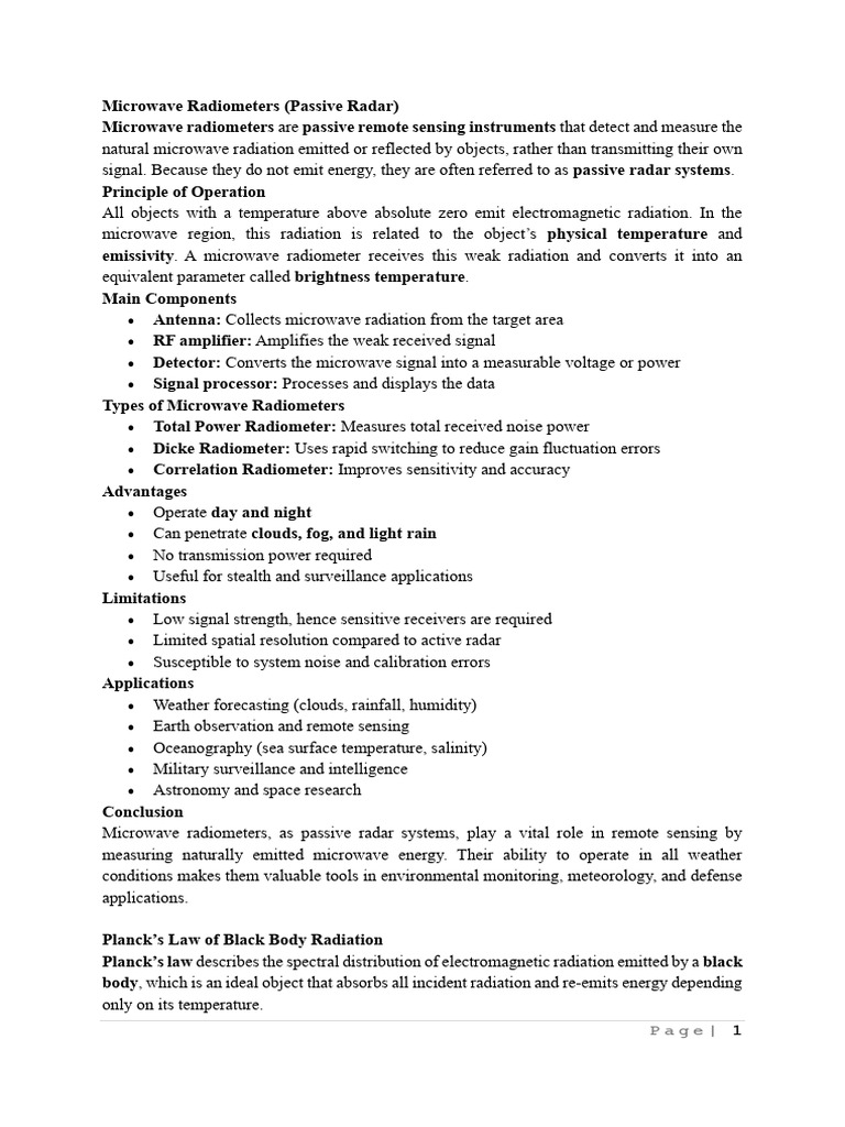 2_mwr | PDF | Radio Propagation | Radar