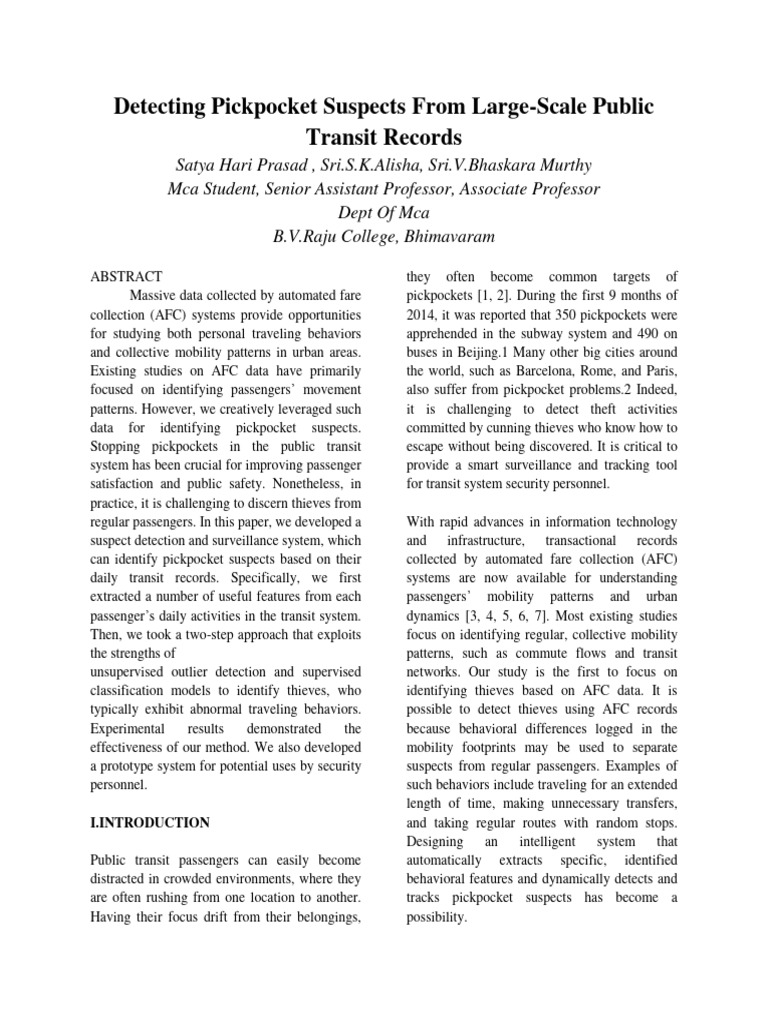 Pickpocket 2 | PDF | System | Outlier