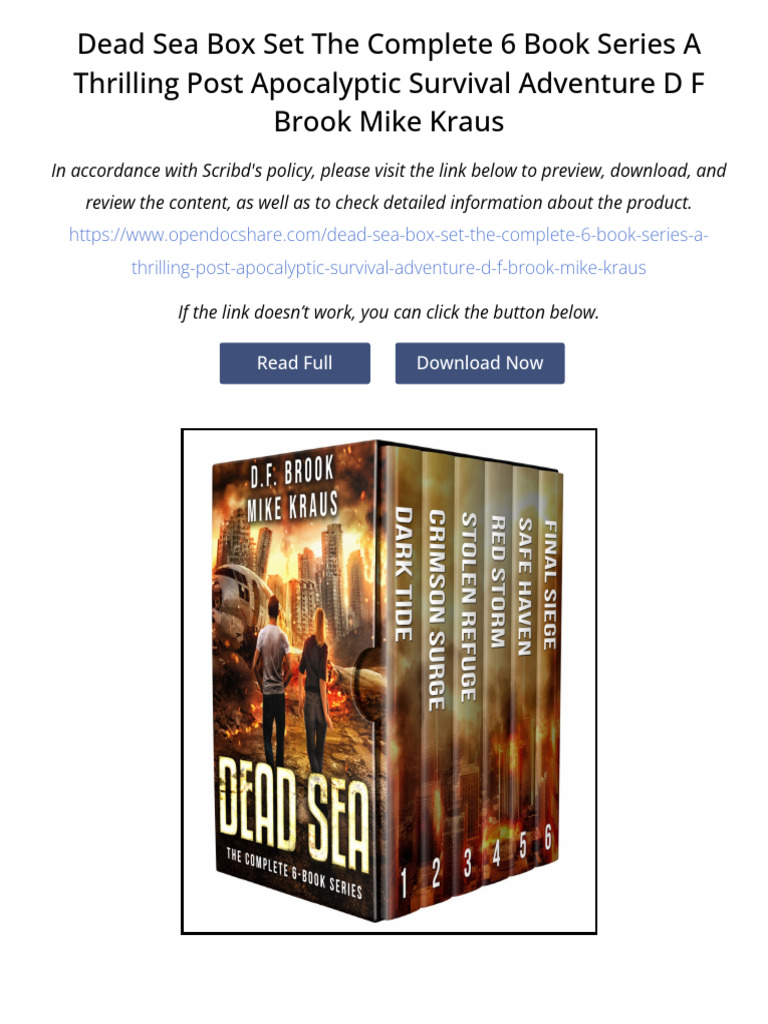 Dead Sea Box Set The Complete 6 Book Series A Thrilling Post ...