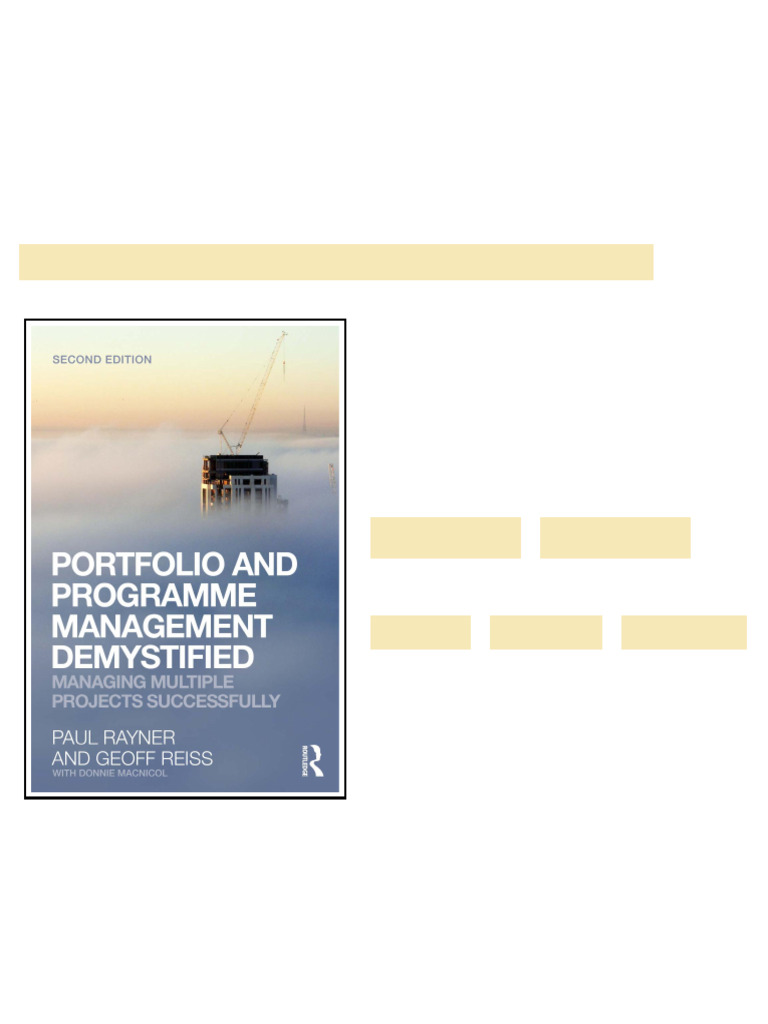 Portfolio and programme management demystified digital version 2025 | PDF
