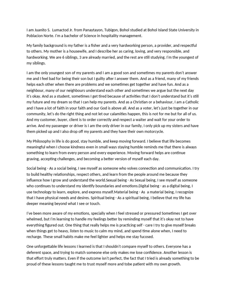 Understanding The Self Project | PDF | Social Psychology | Behavioural ...