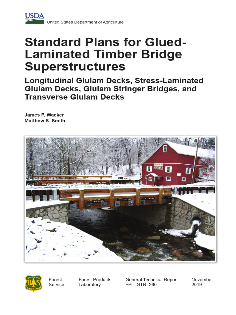 Glued-Laminated Timber Bridge Designs | PDF | Screw | Bending