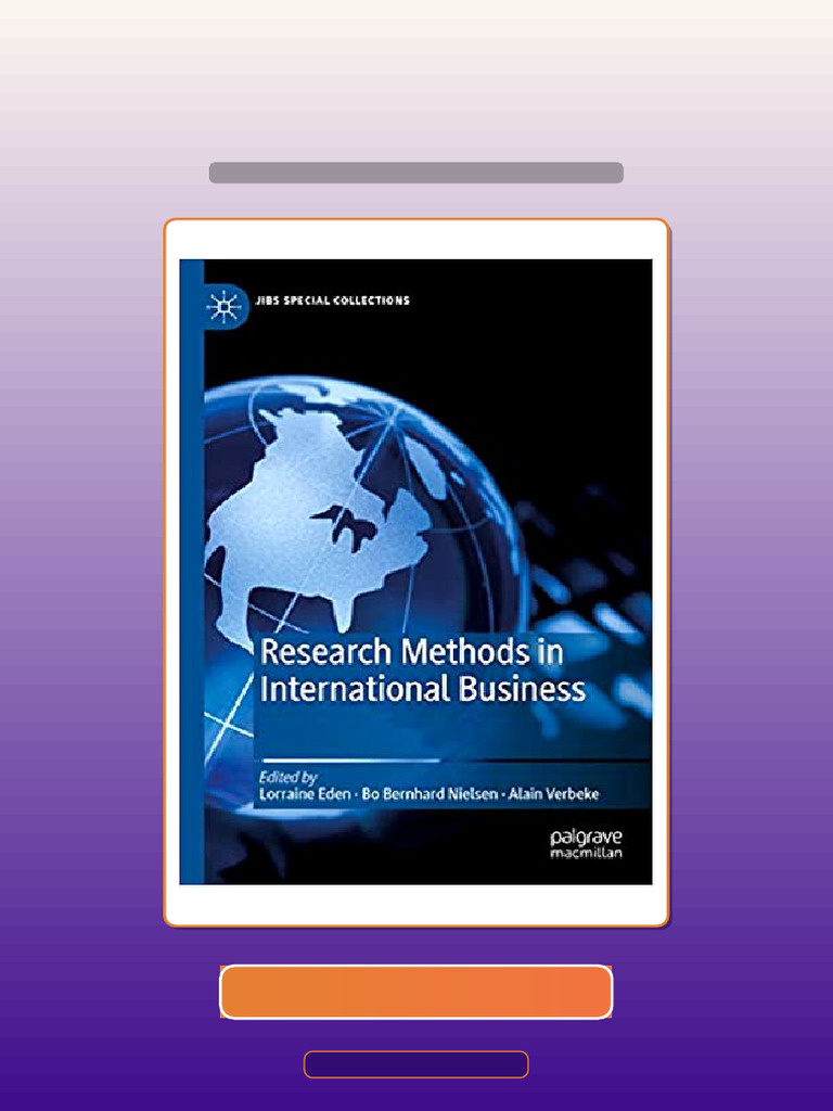 Test Bank for Research Methods in International Business by Lorraine ...