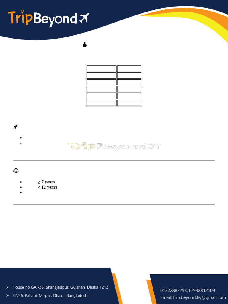 60 Person Tour Package | PDF