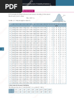 Statistical Tables for Distributions | PDF | Statistical Theory ...