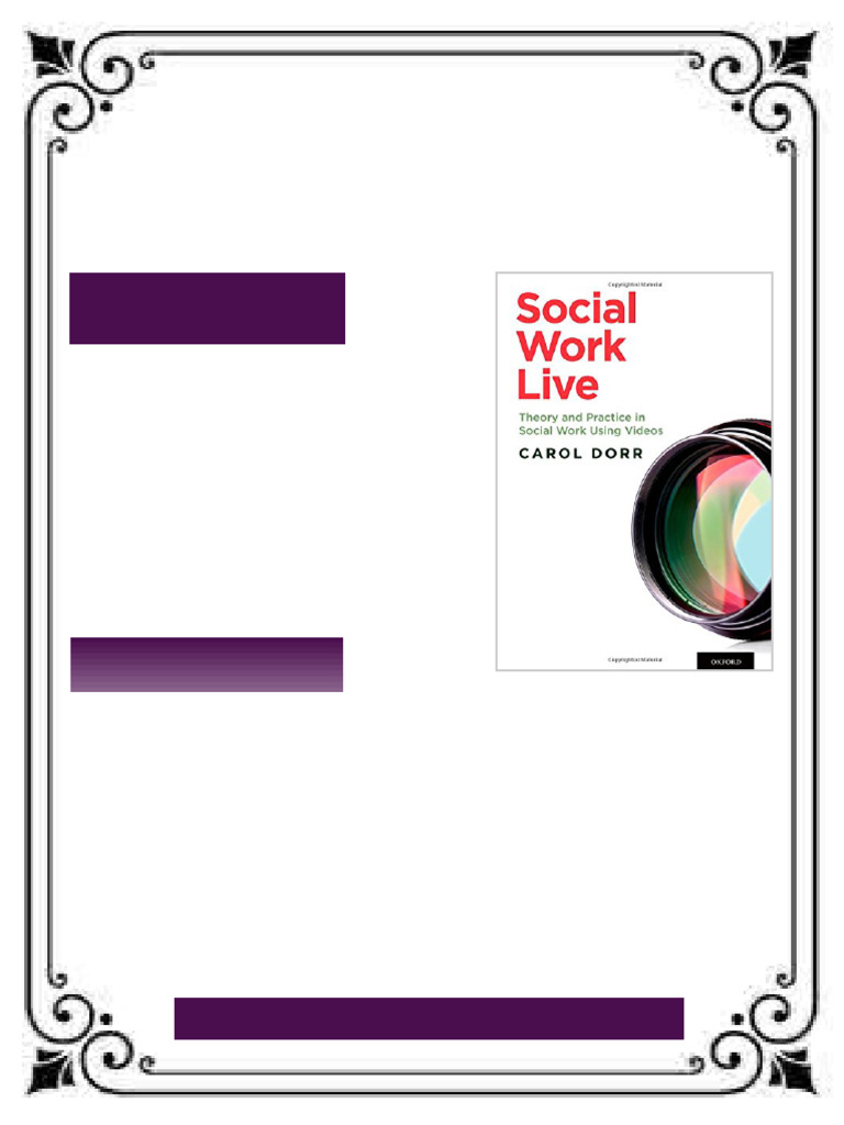 Social Work Live Theory and Practice in Social Work Using Videos Carol ...