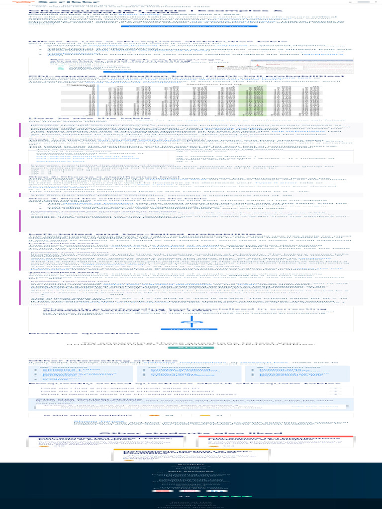 Chi-Square (Χ²) Table Examples & Downloadable Table | PDF | Chi Squared ...