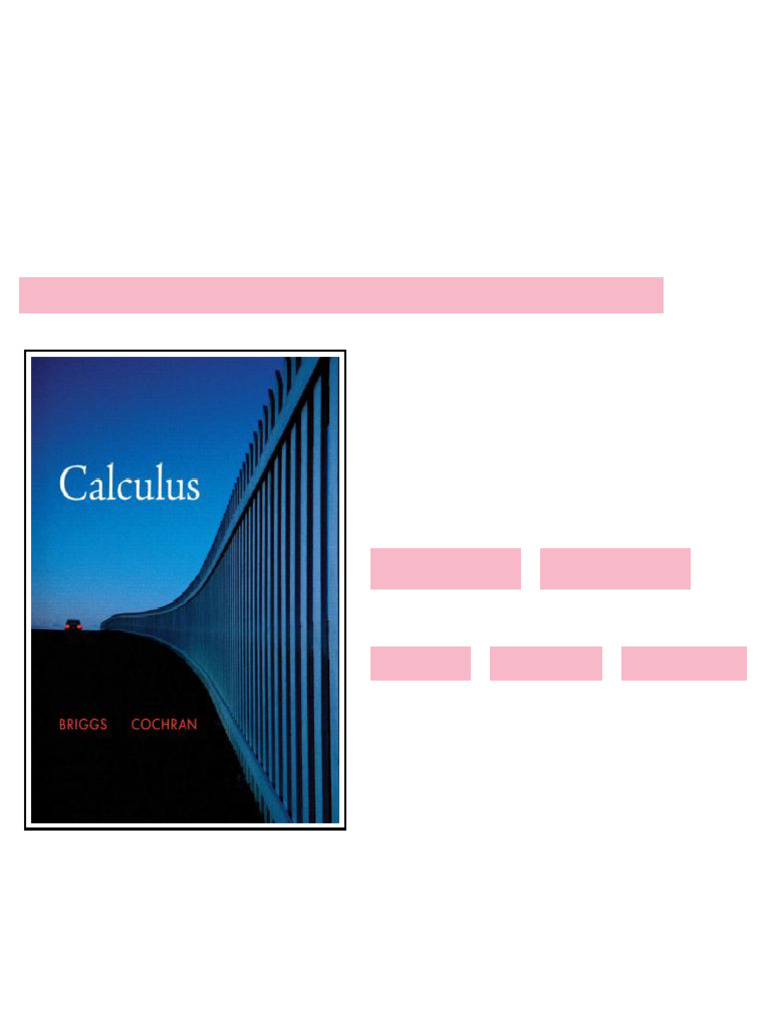 Solution Manual for Calculus, 1st Edition by Briggs and Cochran - test ...