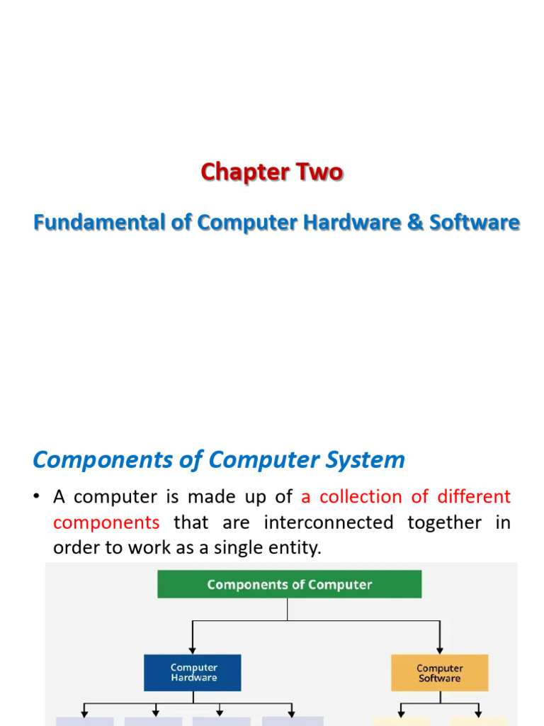 Chapter Two Fundamental of Computer HW and SW | PDF | Computer Data ...