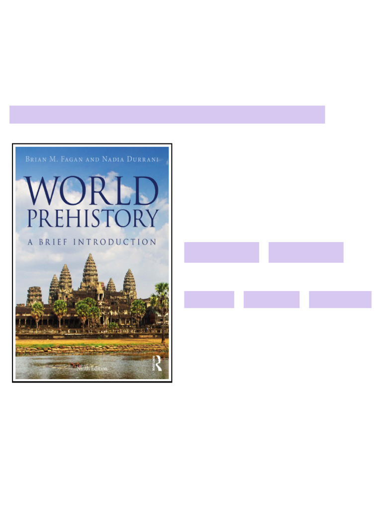 World Prehistory A Brief Introduction 9th available any format | PDF