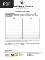 Teacher Relieving Certificate Format | PDF