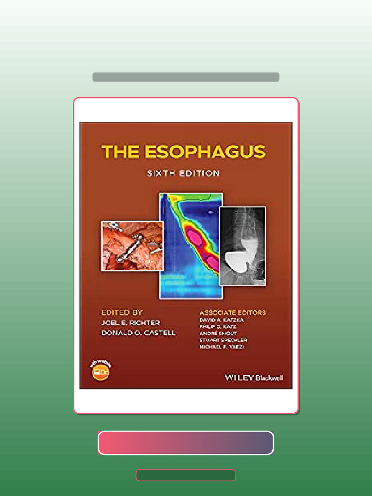 Test Bank for the Esophagus 2nd Edition by Joel E Richter Donald O ...