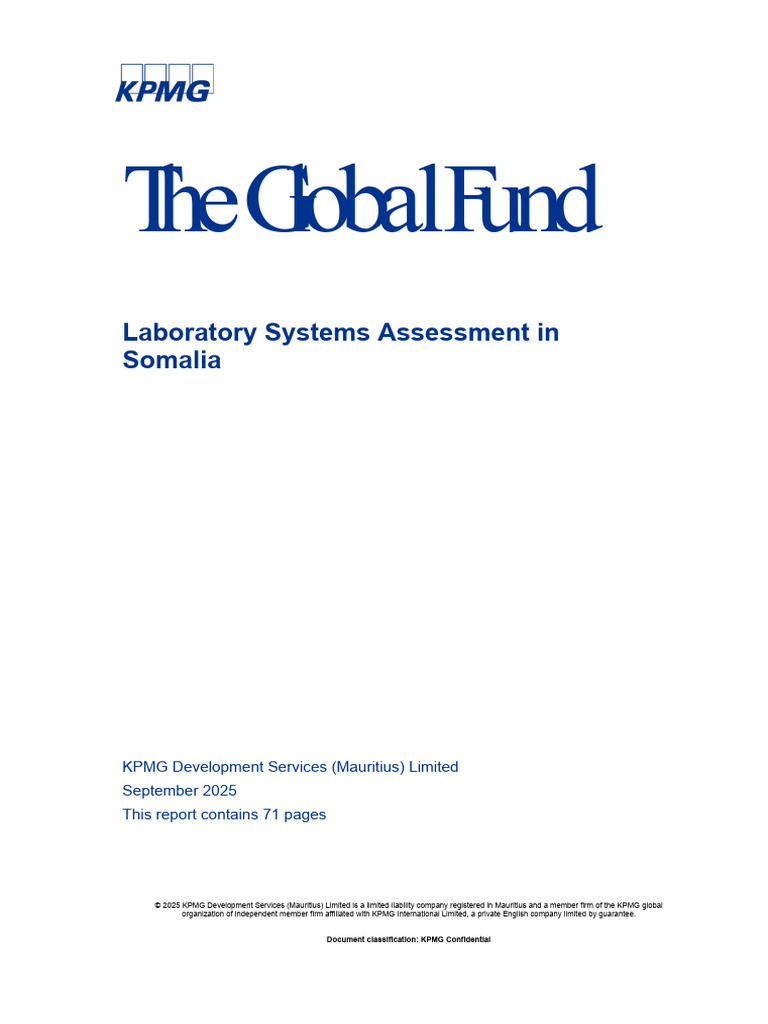 Laboratory systems Assessment in Somalia_Nov2025_ | PDF | Laboratories ...