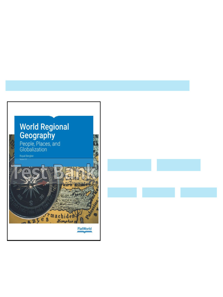 World Regional Geography People Places and Globalization V. 2.0 2nd ...