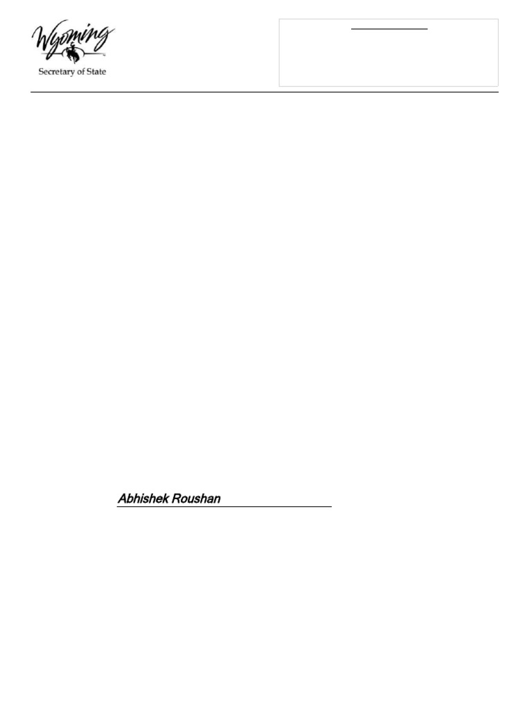 Form (1) (2) | PDF | Limited Liability Company | Registered Agent